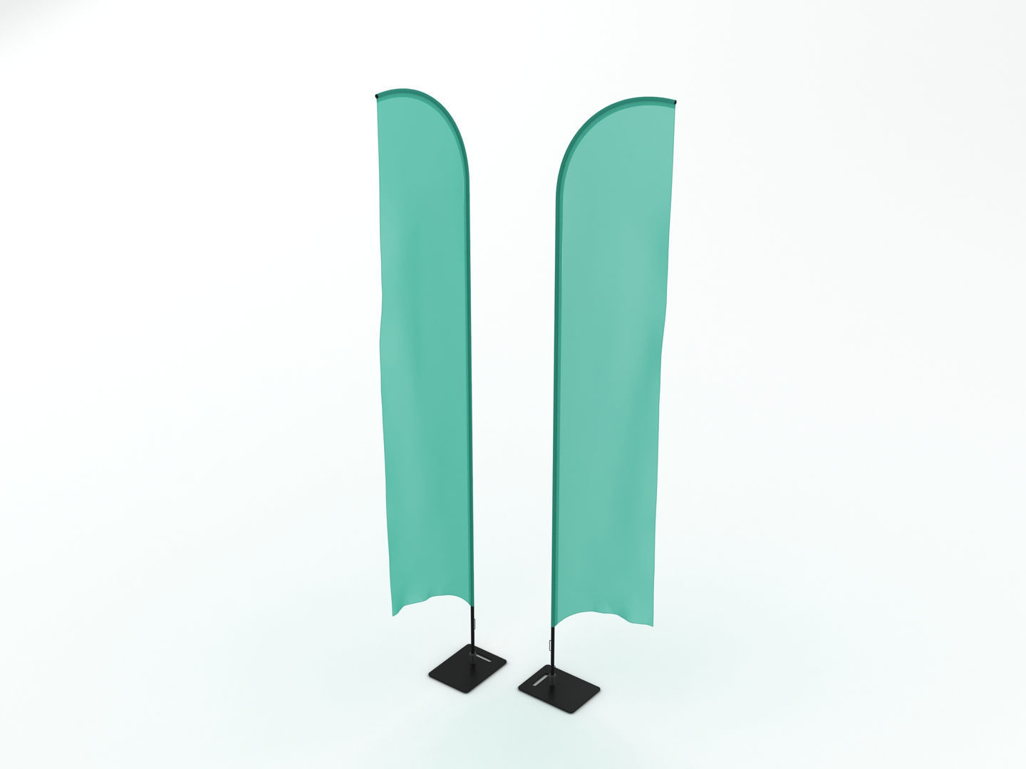 Feather Flag Banner 3D model | CGTrader