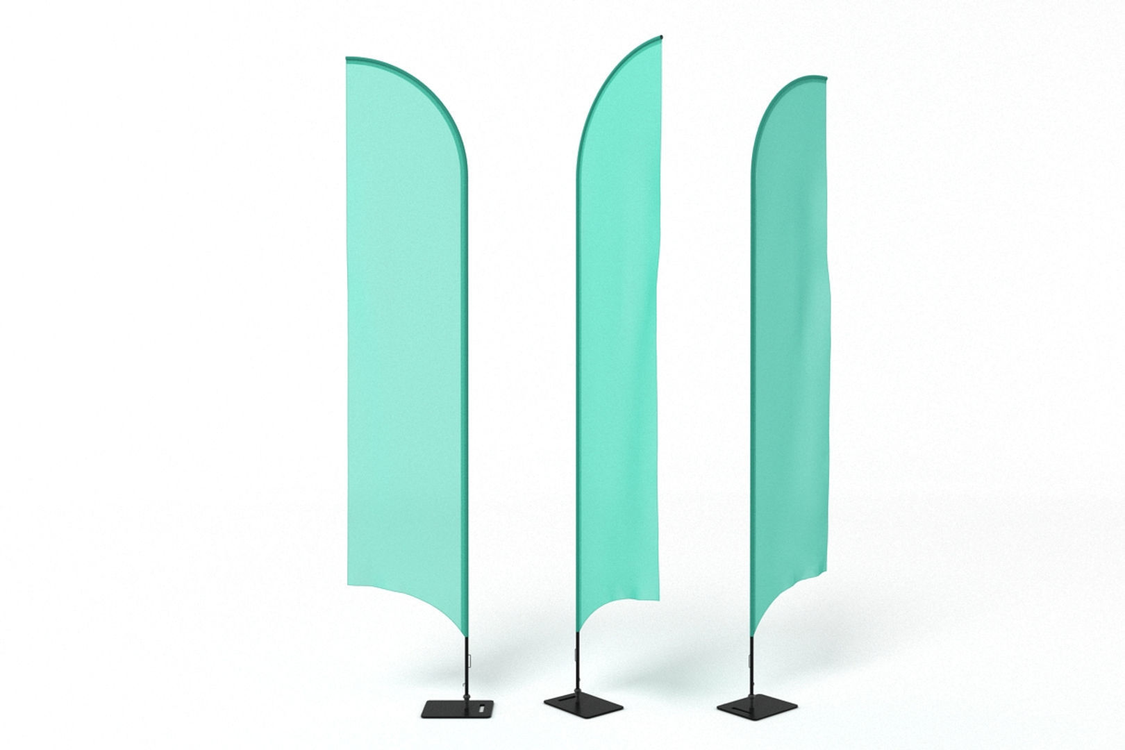 Feather Flag Banner 3D model | CGTrader