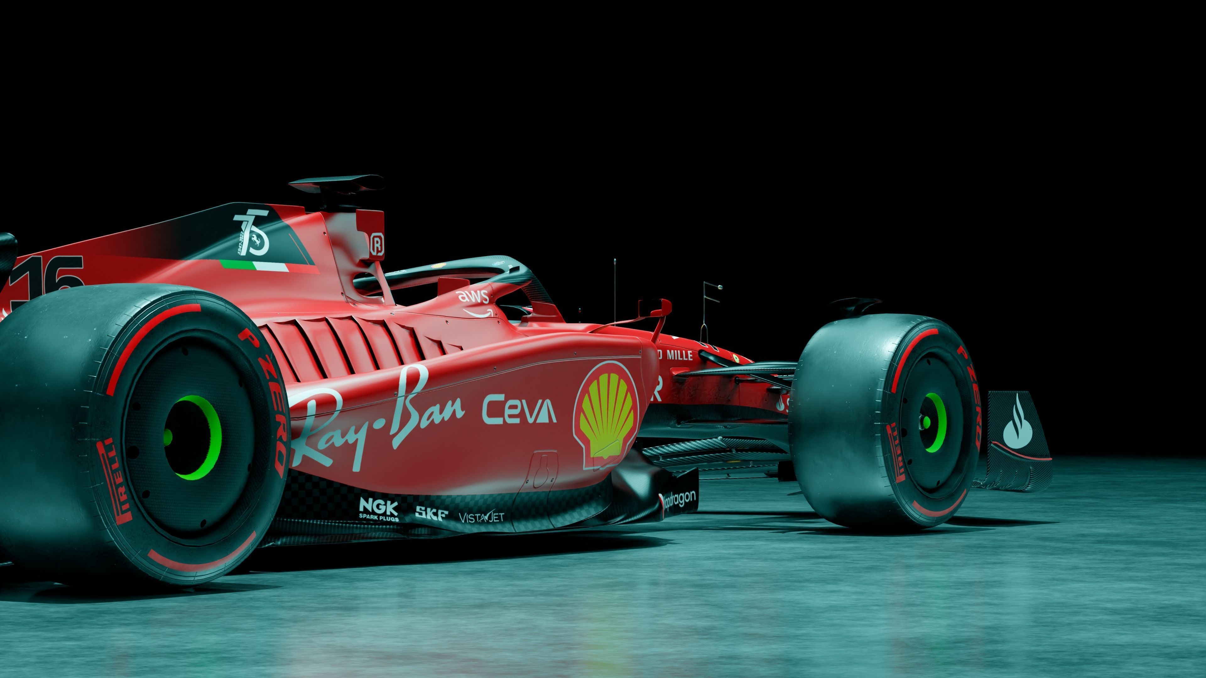3D model f1 2022 Ferrari F1-75 VR / AR / low-poly | CGTrader