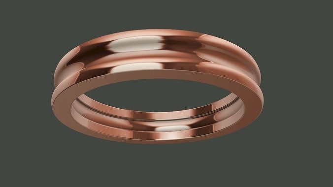 16 wedding band stl verified 3D model 3D printable | CGTrader