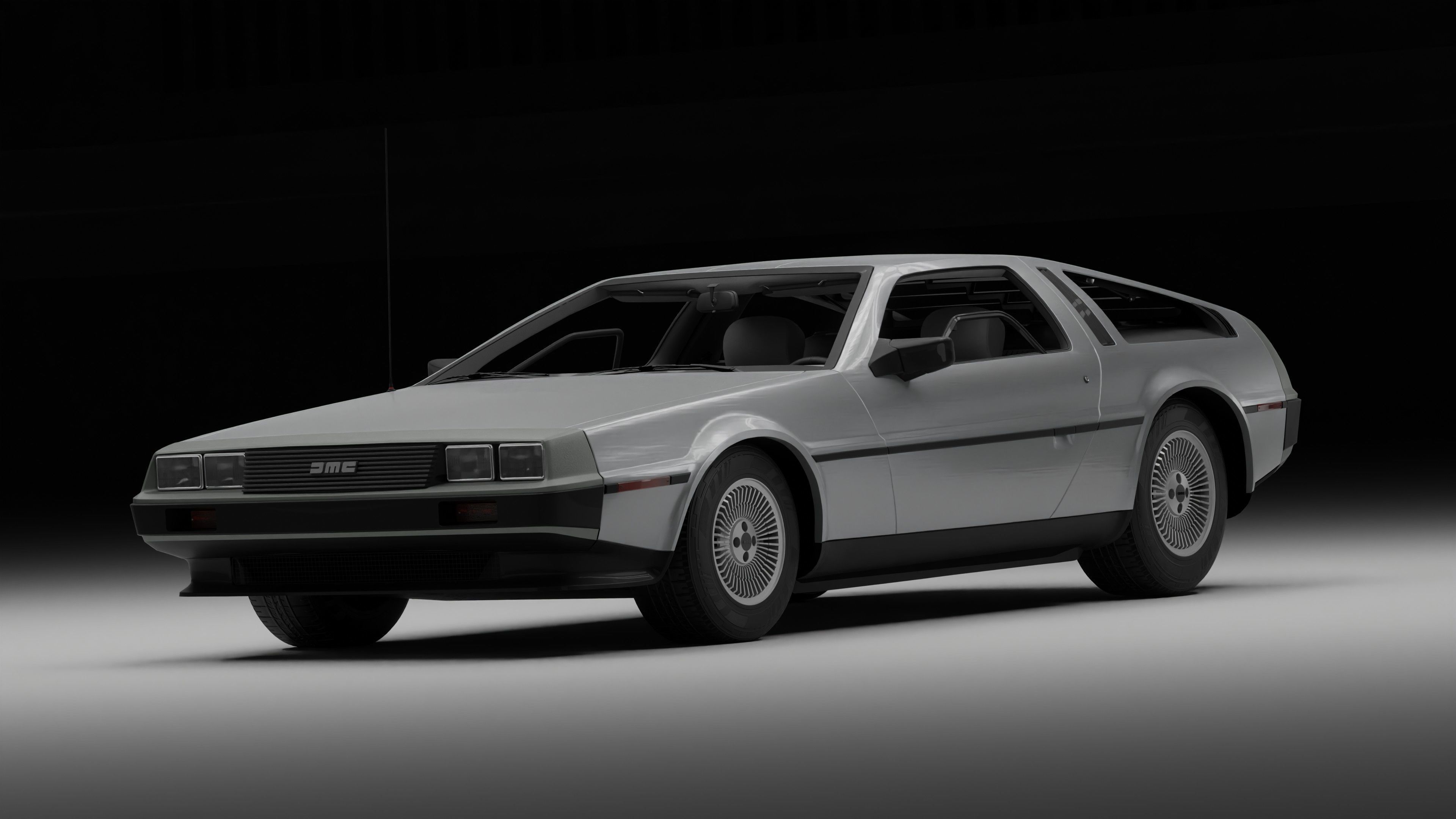 Delorean Dar Time Machine model 3D model rigged | CGTrader