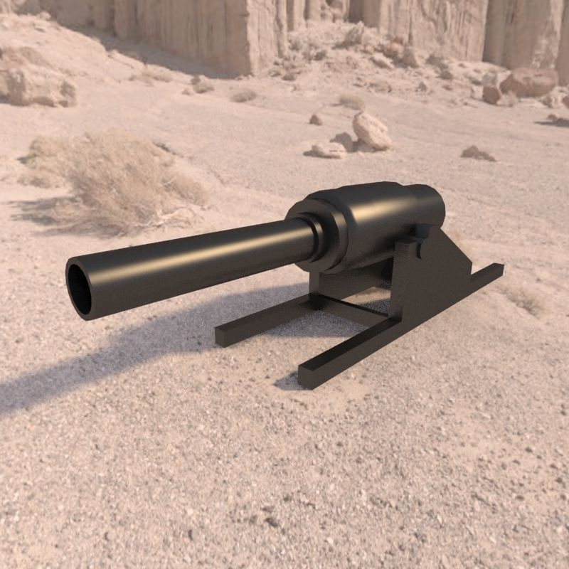3D model vavasseur gun Civil War low poly VR / AR / low-poly | CGTrader