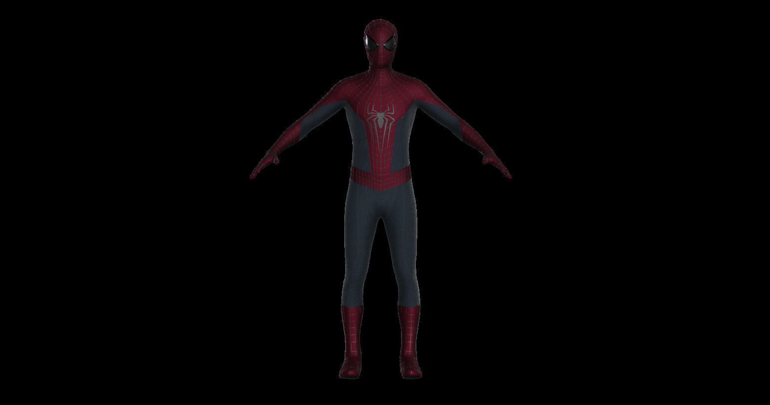 The Amazing Spider-Man 2 Suit Rigged 3D model rigged | CGTrader