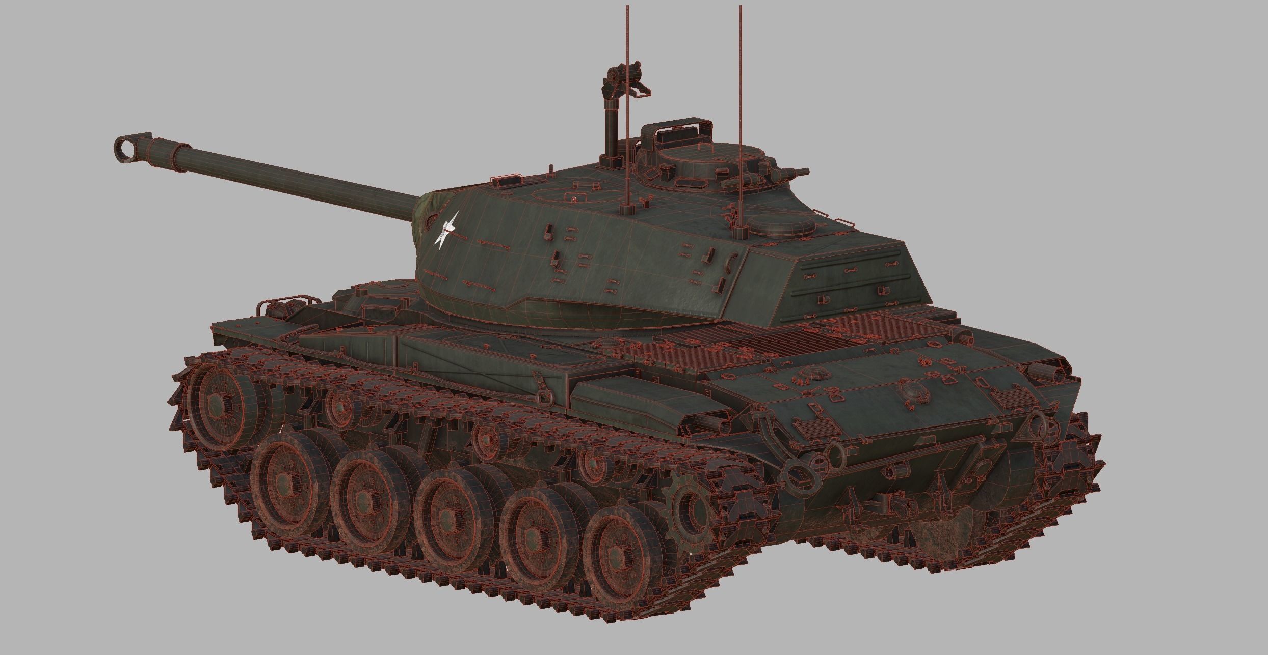 3D model M41 Light Tank VR / AR / low-poly | CGTrader