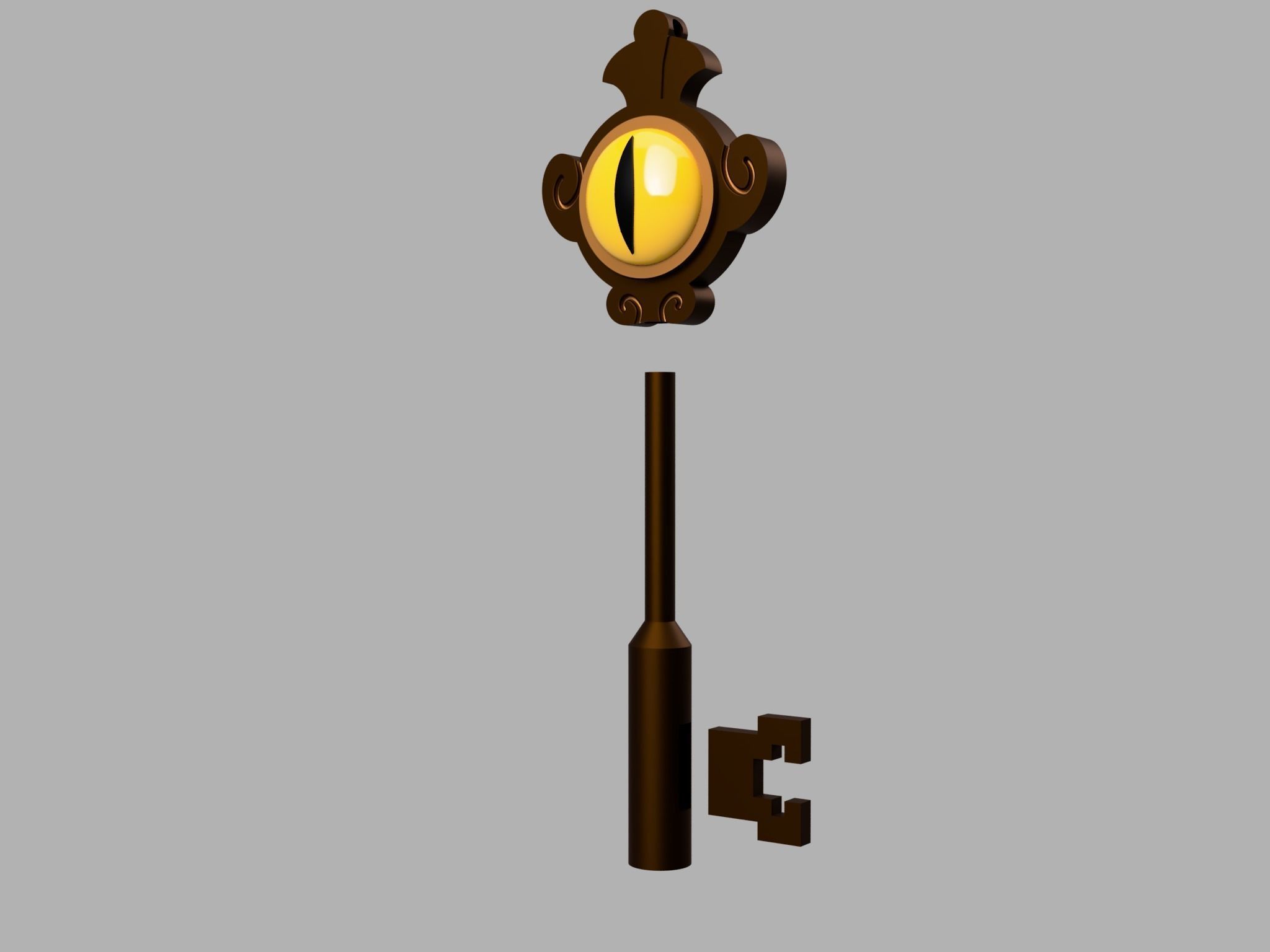 The Owl House Portal Key Necklace Cosplay 3D model 3D printable | CGTrader