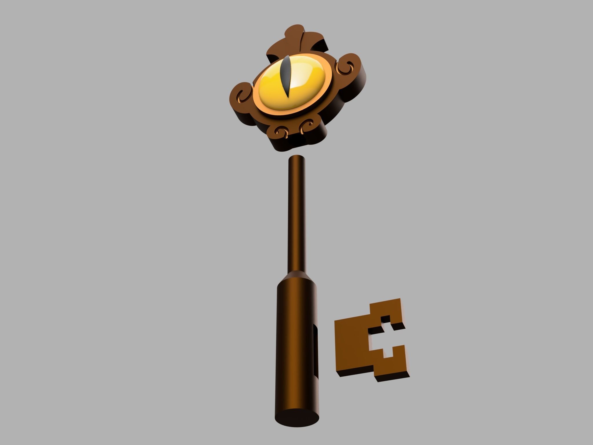 The Owl House Portal Key Necklace Cosplay 3D model 3D printable | CGTrader