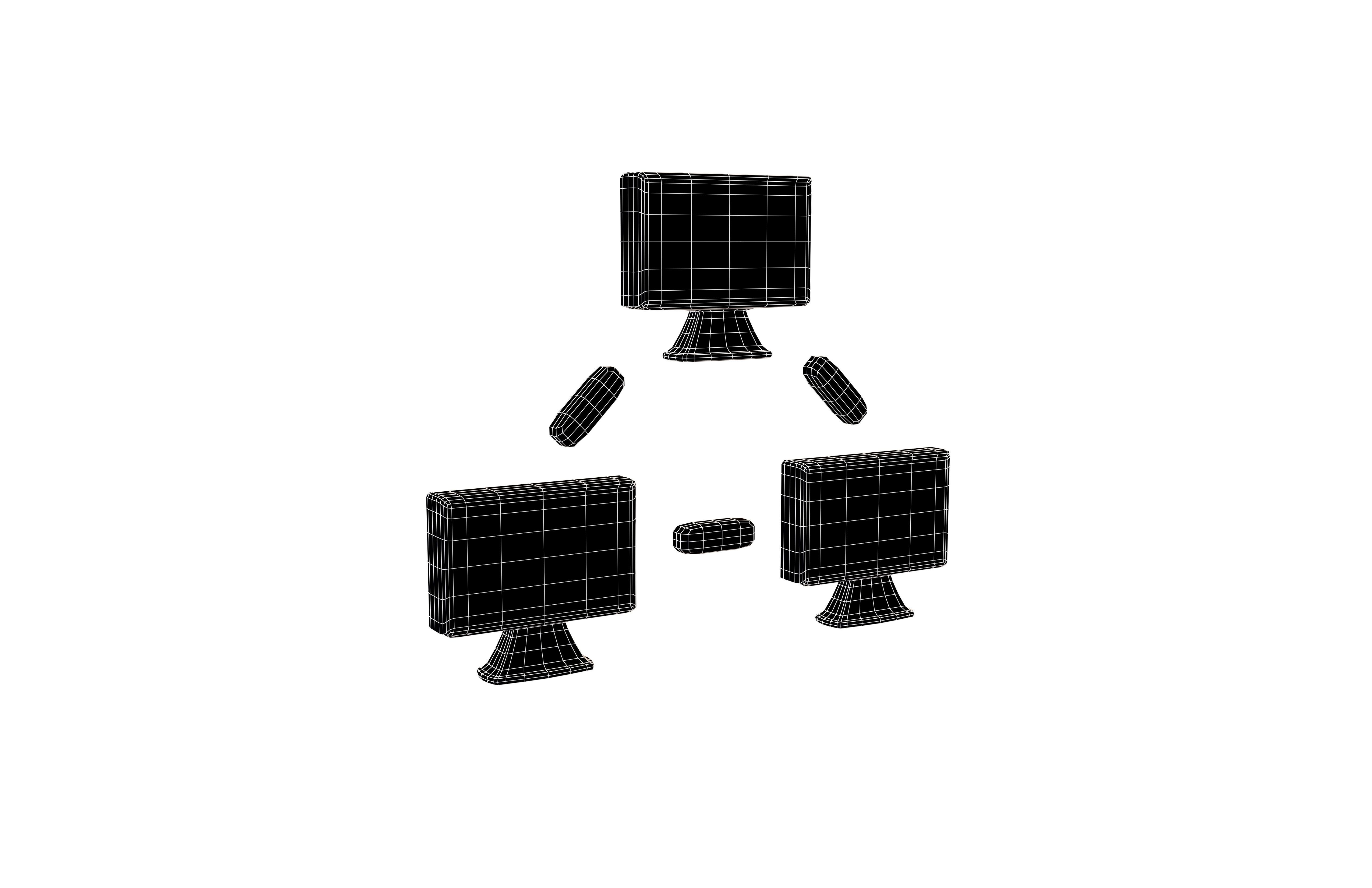 3D model Network Icon v1 001 VR / AR / low-poly | CGTrader