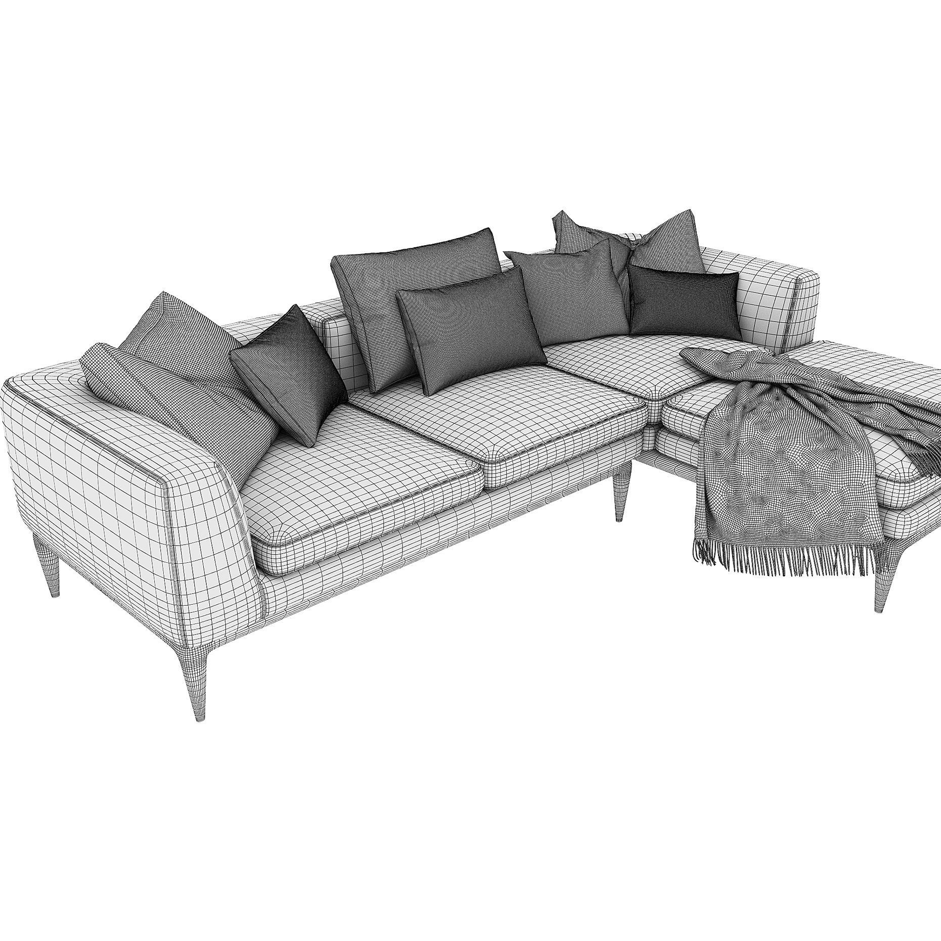 Modulny Divan Michel 3D model | CGTrader