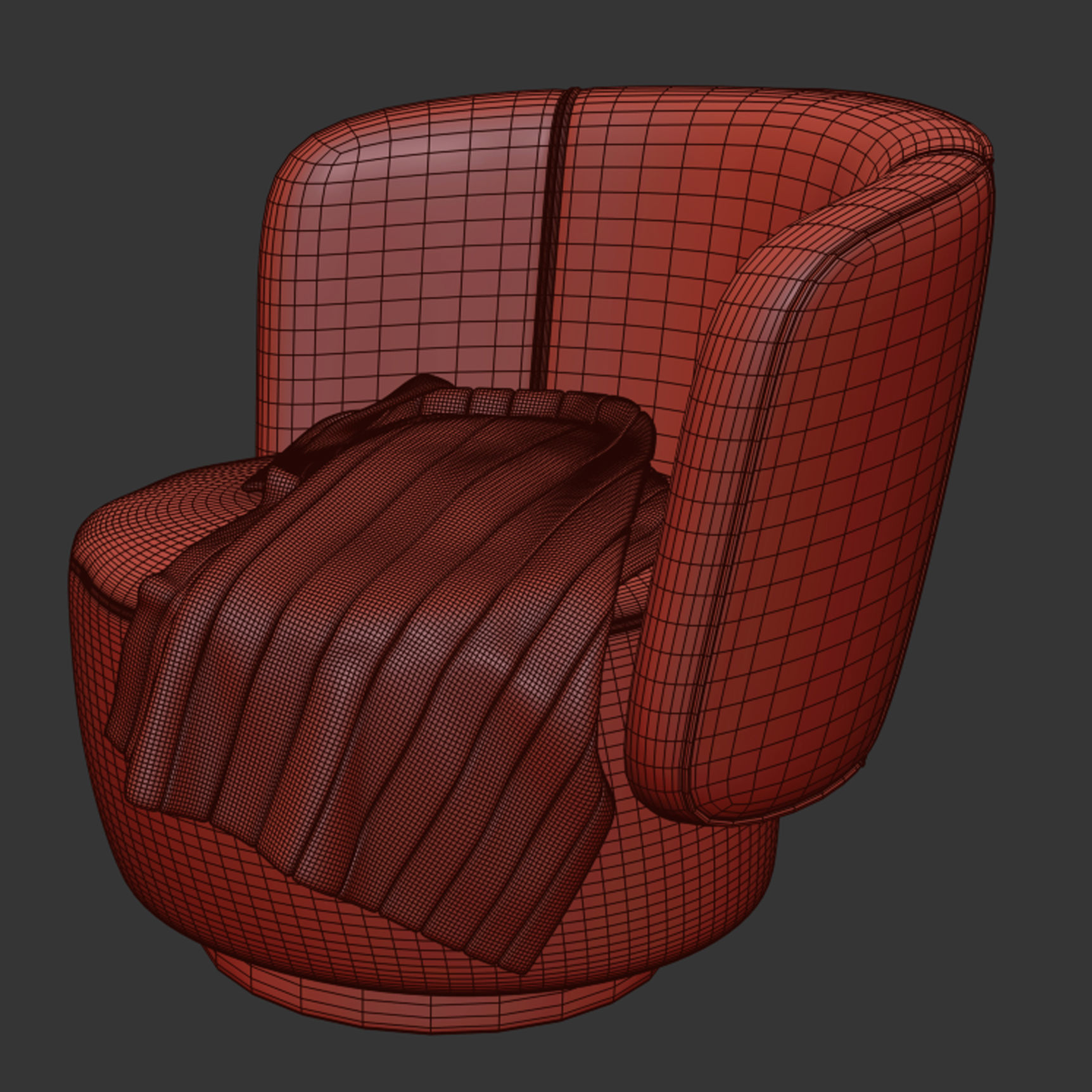 Anais Baxter Armchair 3D model | CGTrader