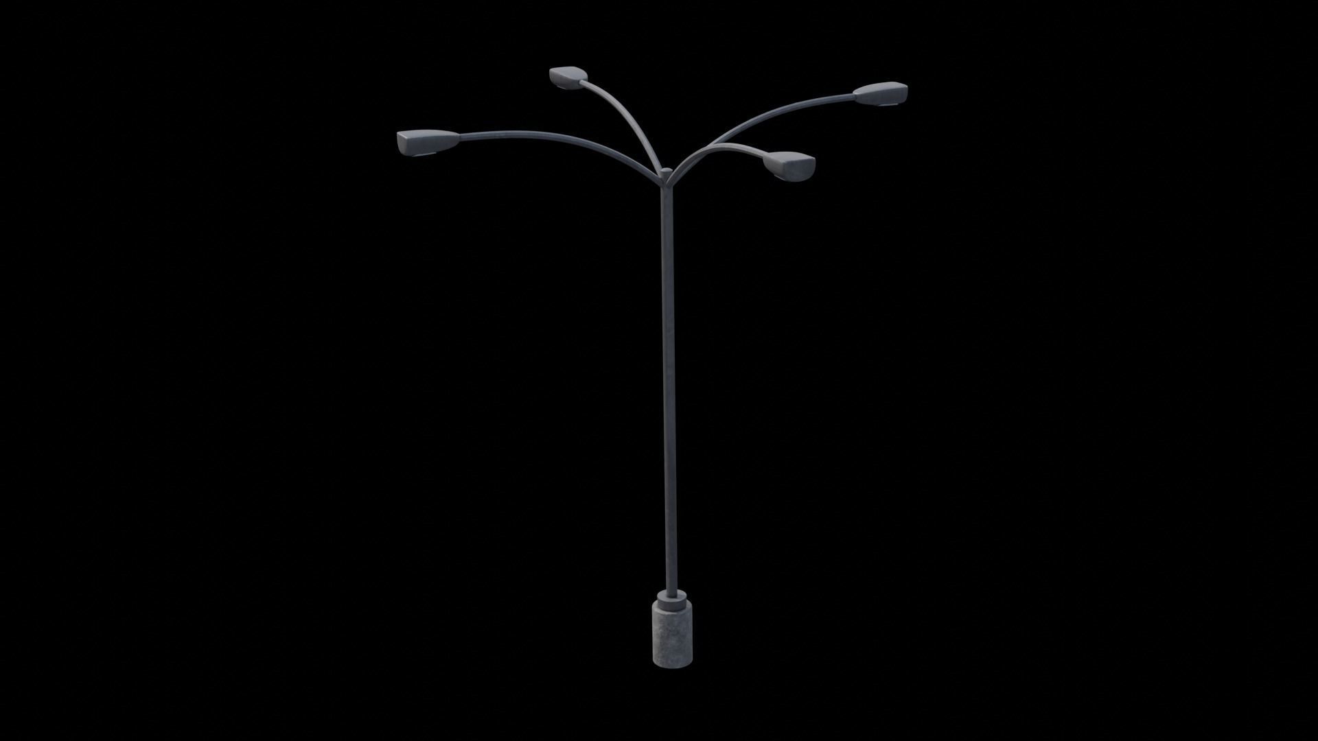 3D model Urban Street Light Pack with 4K Texture Sets VR / AR / low ...