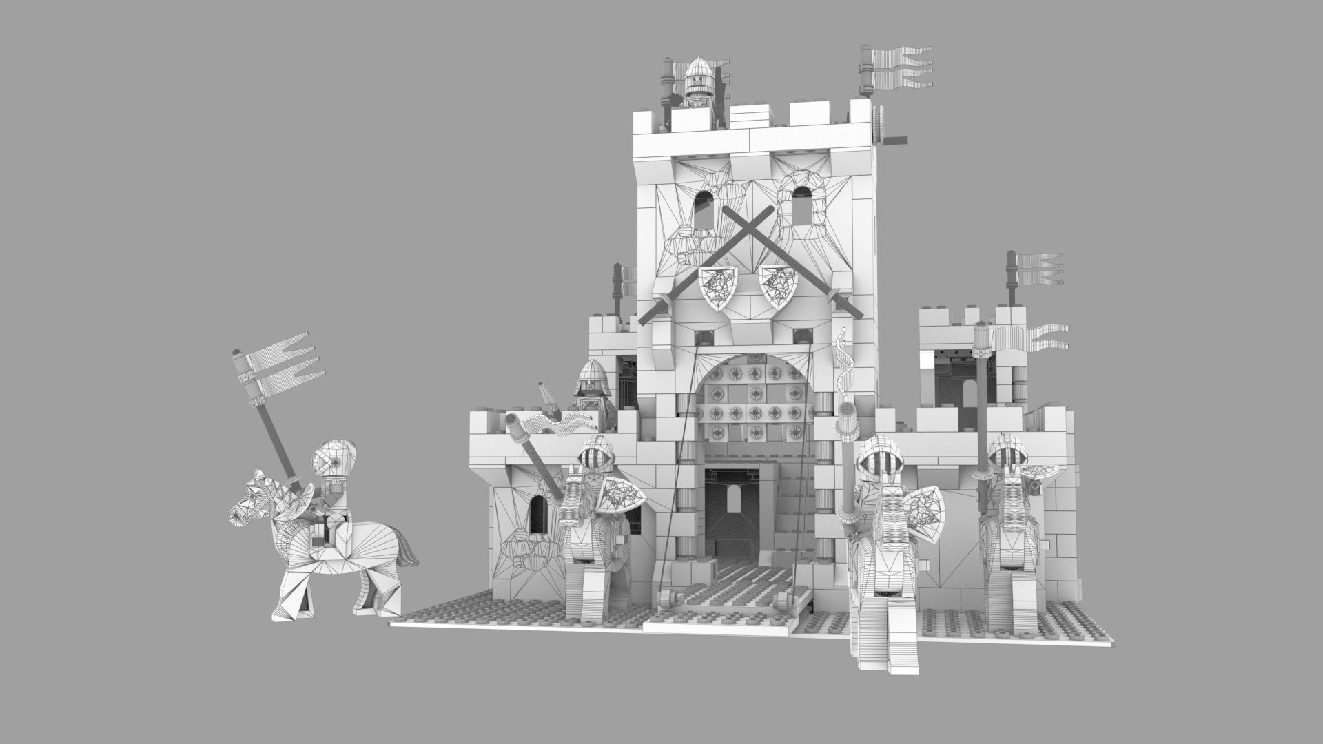 Lego Kings Castle 3D model | CGTrader