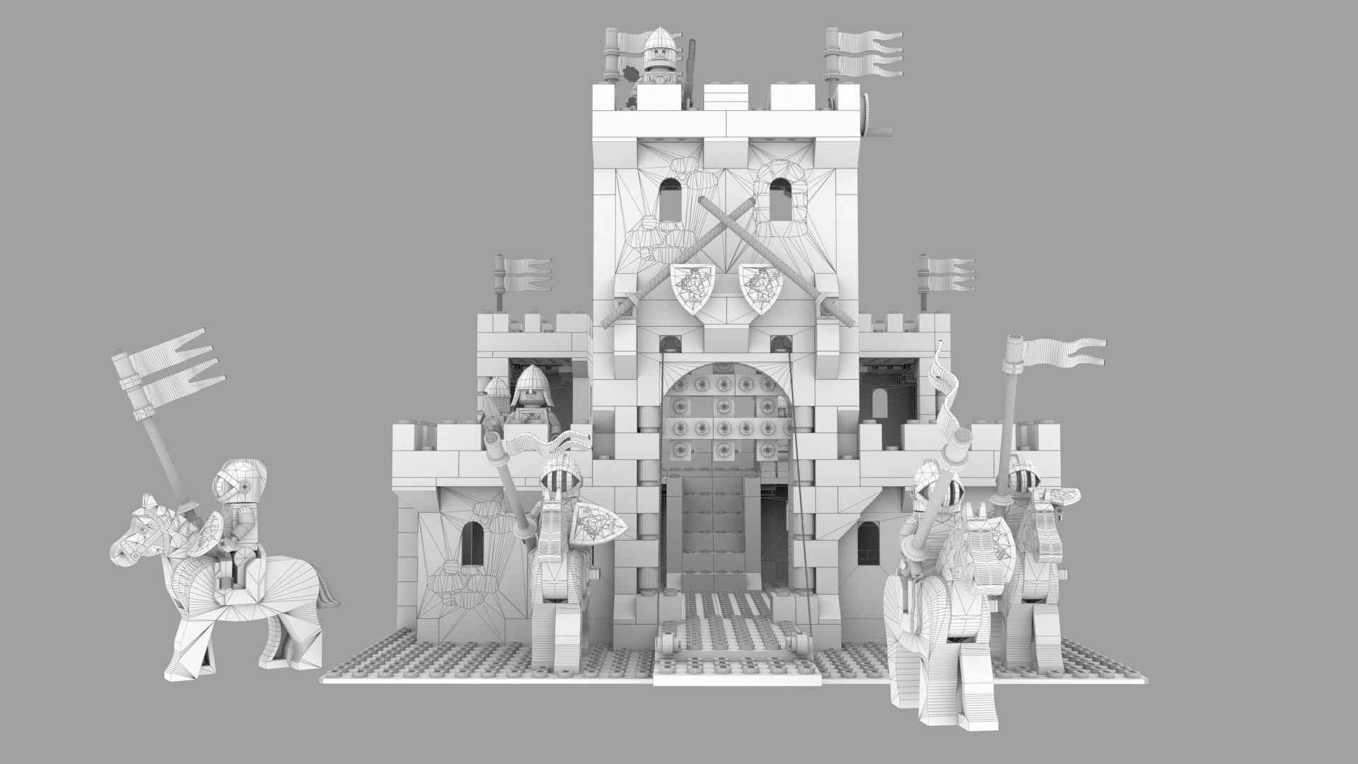 Lego Kings Castle 3D model | CGTrader