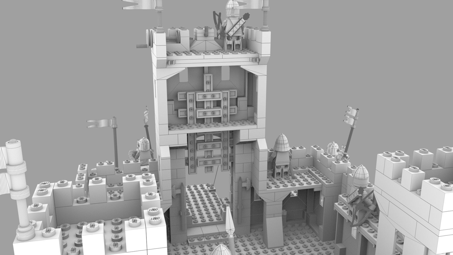 Lego Kings Castle 3D model | CGTrader