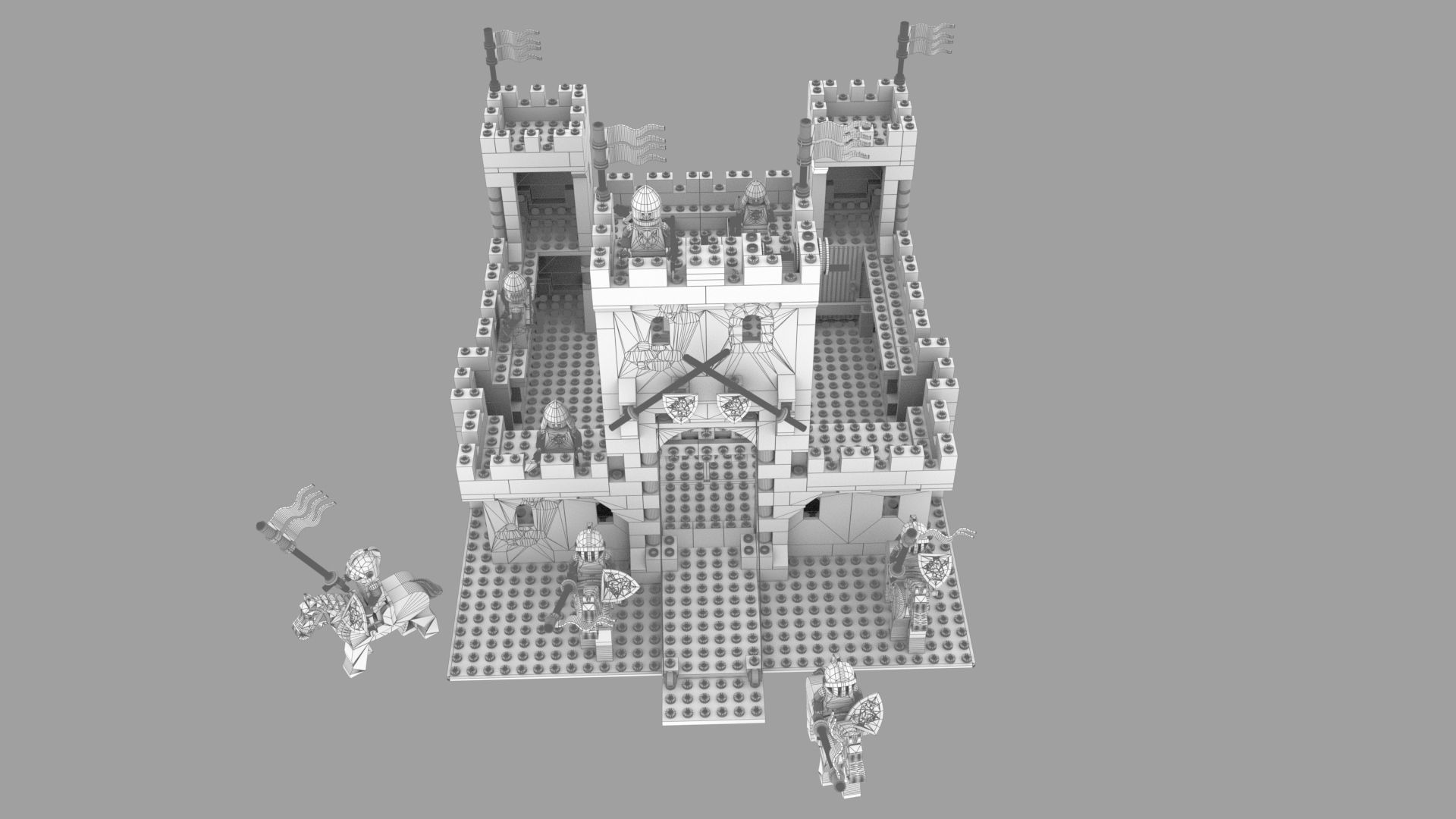 Lego Kings Castle 3D model | CGTrader