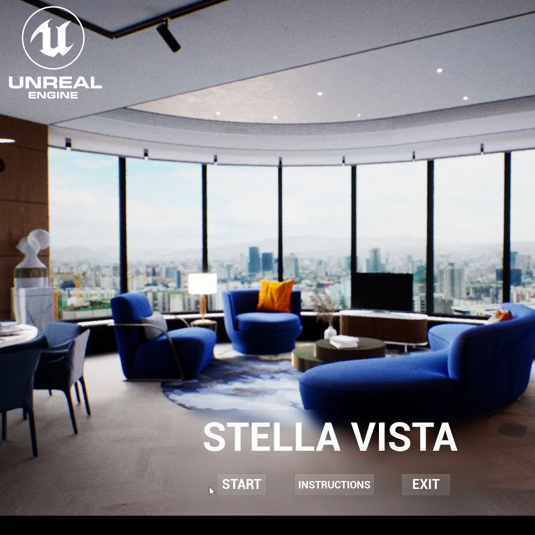 3D model VR Apartment virtual showroom Unreal engine VR / AR / low-poly ...