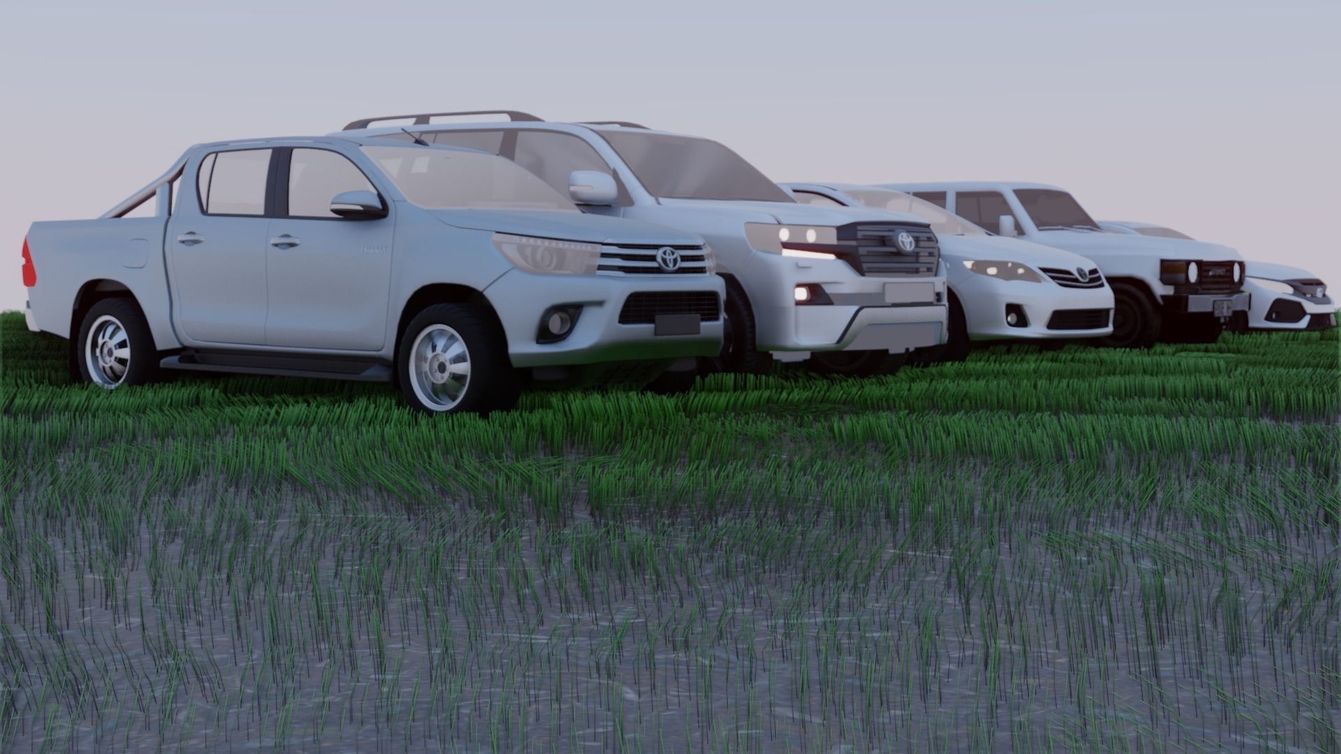 5 Rigged cars high poly 3d Models free 3D model rigged | CGTrader