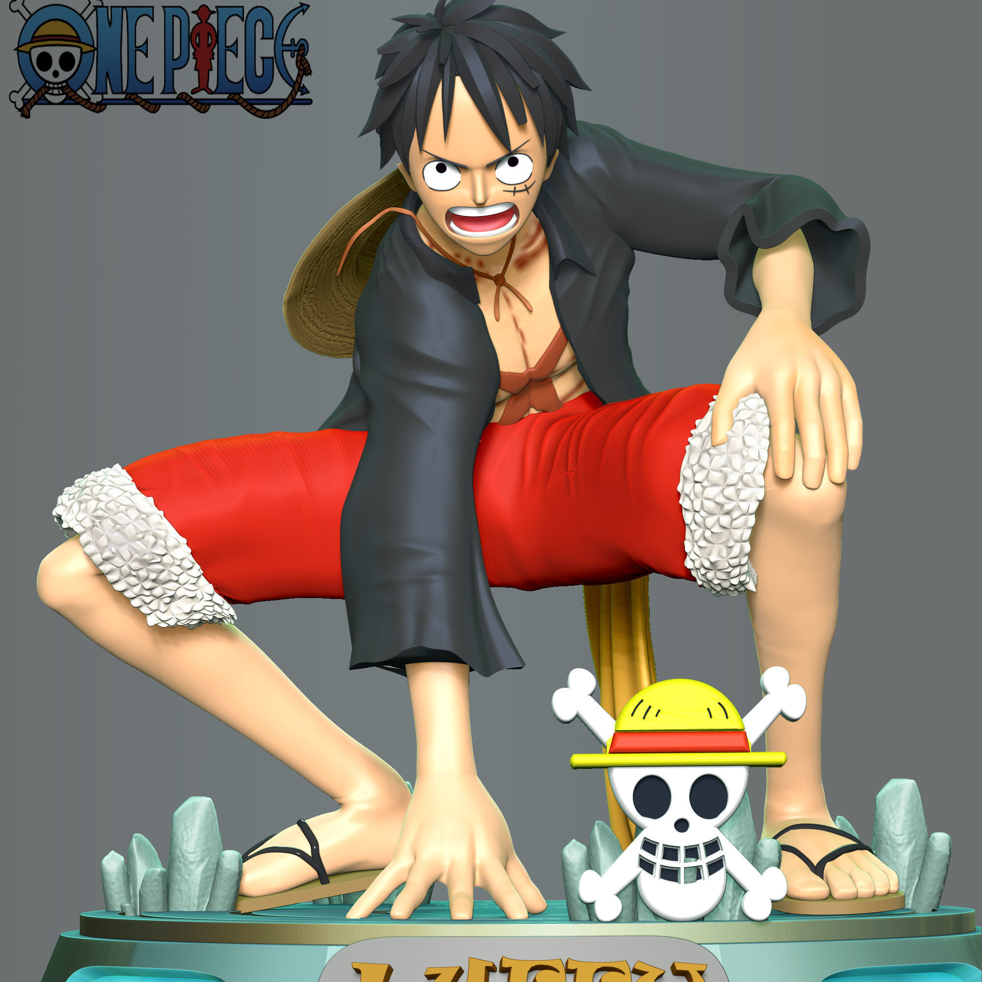 One Piece - Monkey D Luffy 3D model 3D printable | CGTrader