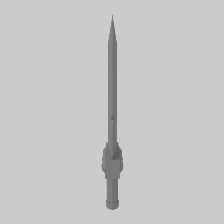 3D model Simple Chipped Sword VR / AR / low-poly | CGTrader