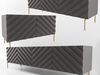Decorative Chevron Console Anthrazit 3D model | CGTrader