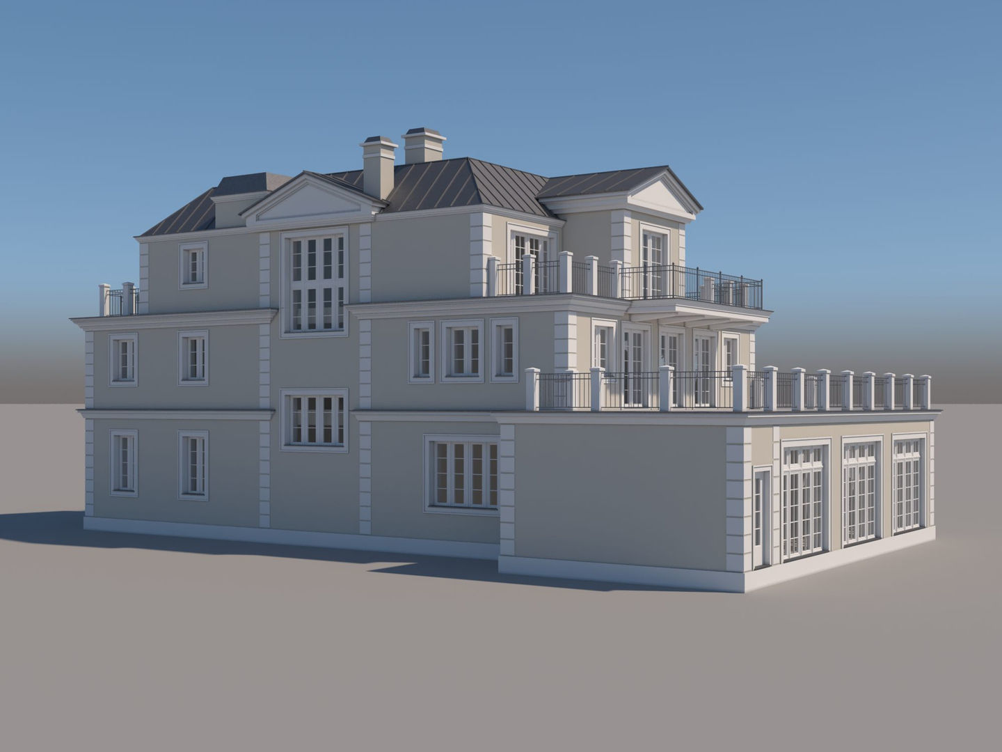 Mansion House 011 3D model | CGTrader