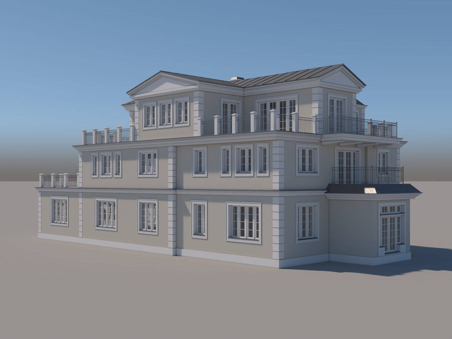 Mansion House 011 3D model | CGTrader