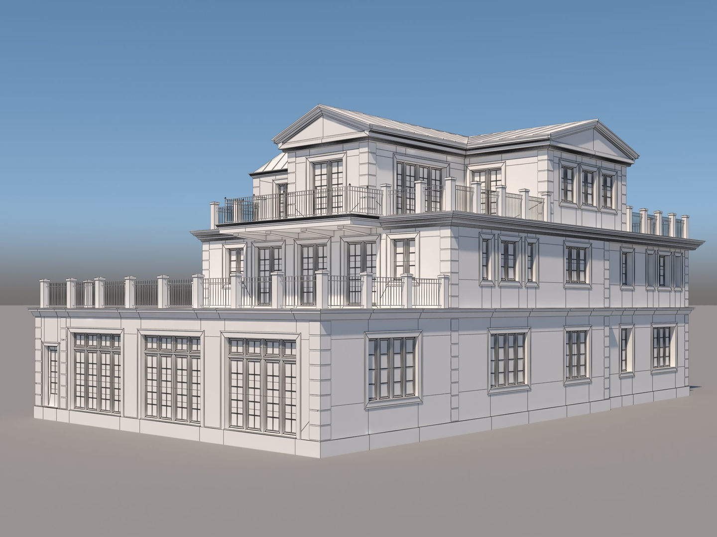 Mansion House 011 3D model | CGTrader