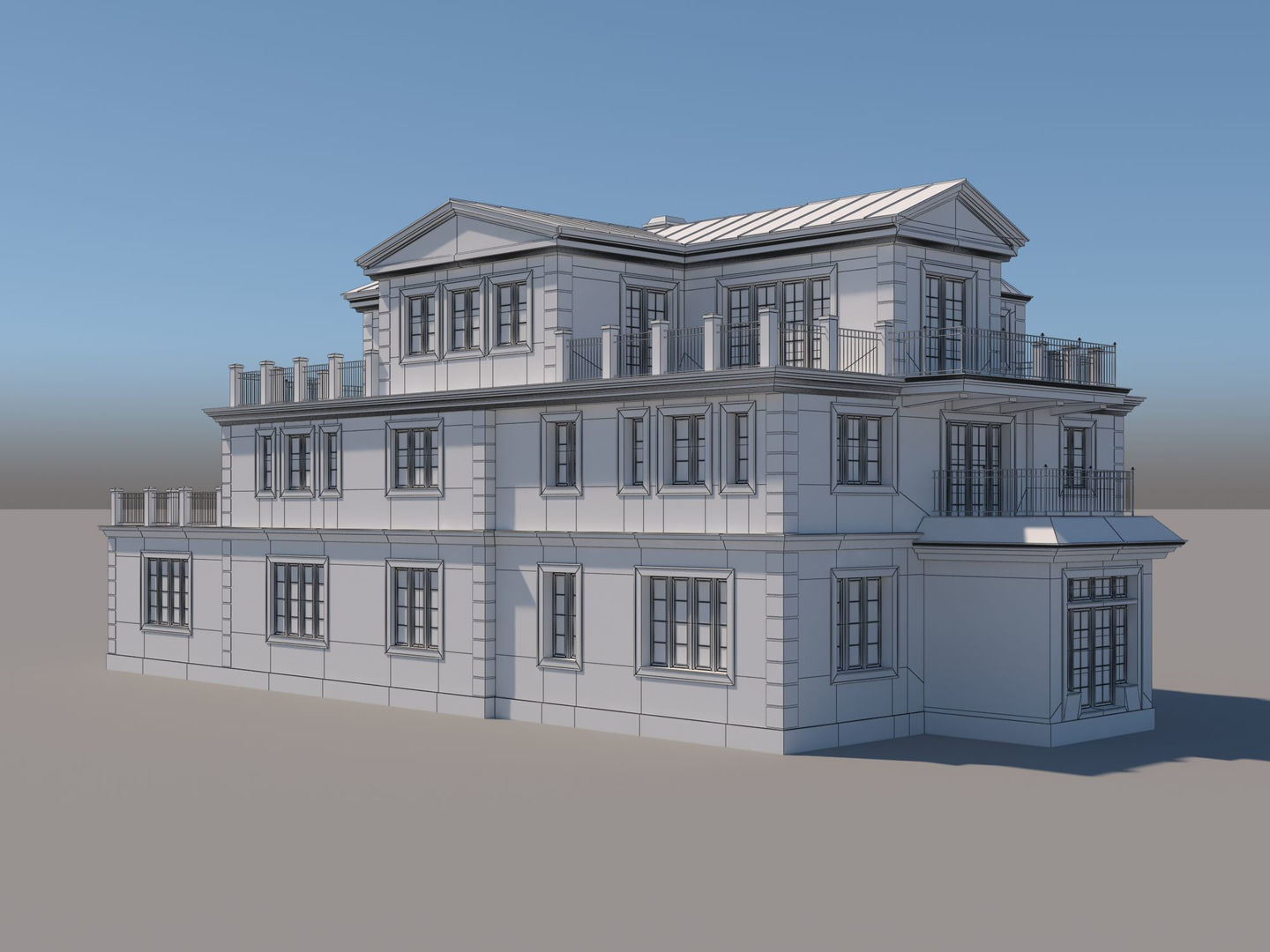 Mansion House 011 3D model | CGTrader