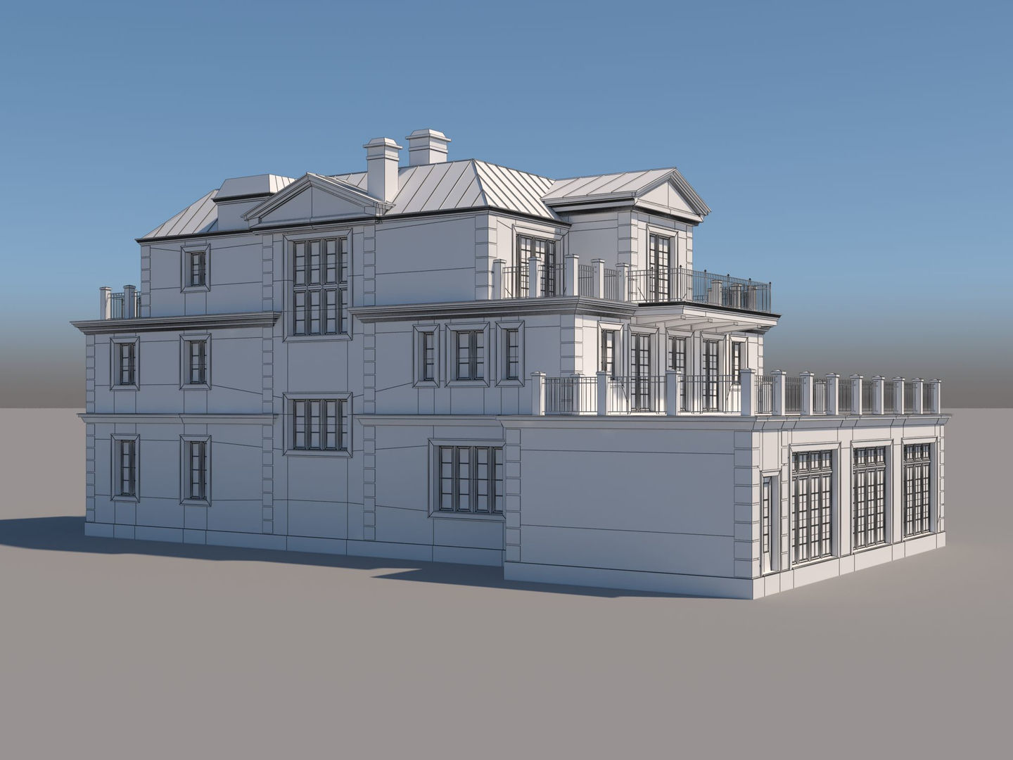 Mansion House 011 3D model | CGTrader
