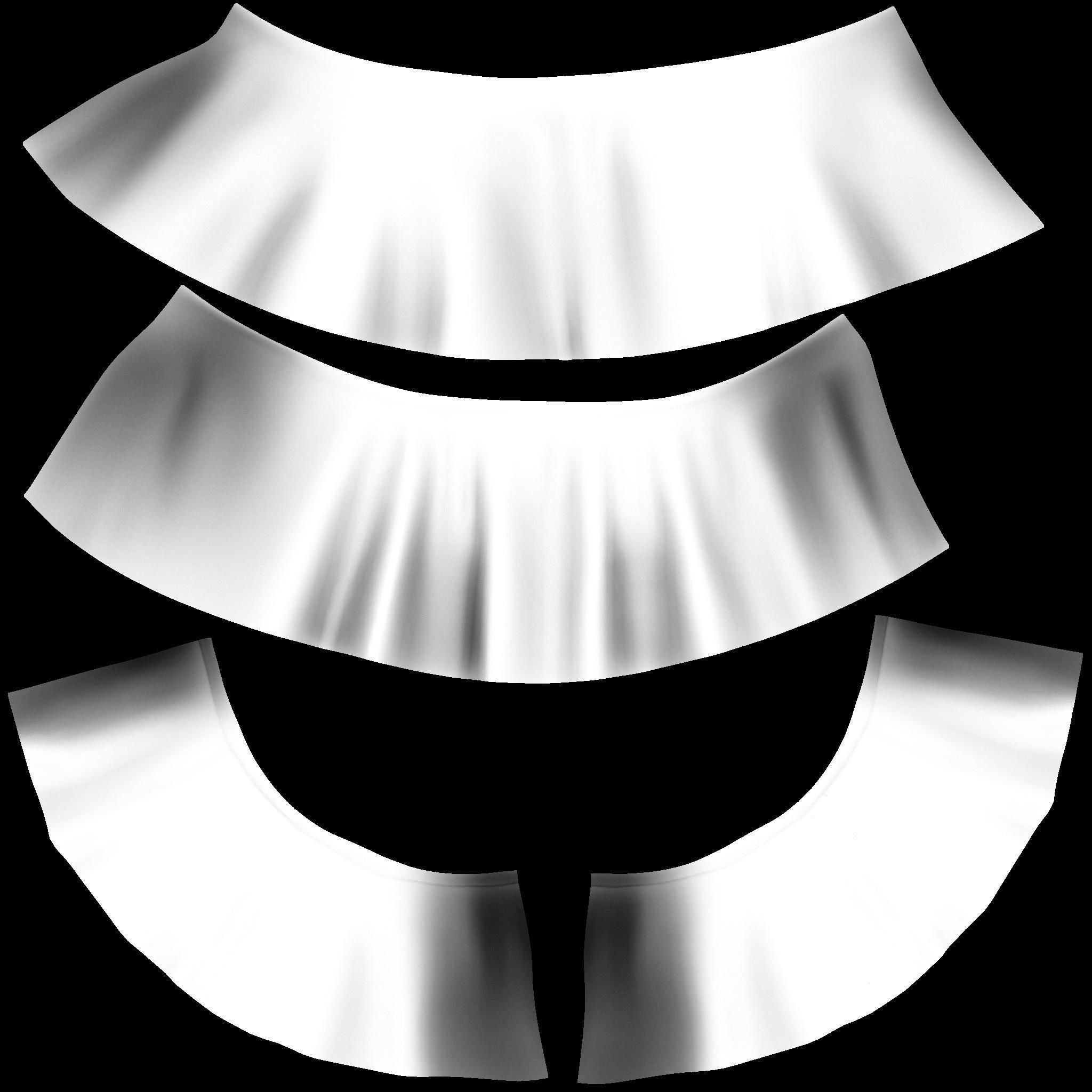 3D model Strapless Flare Top with Separate Sleeves VR / AR / low-poly ...