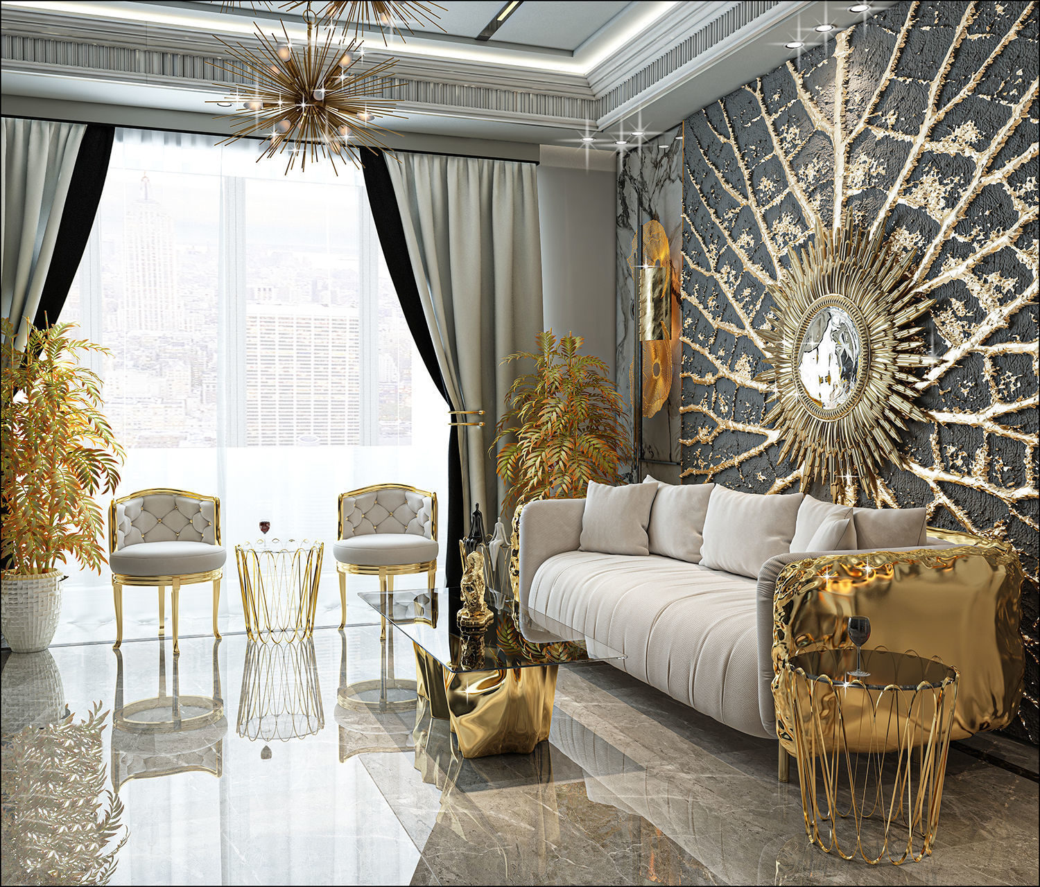 3D model livingroom boca do lobo scene 3D model VR / AR / low-poly ...