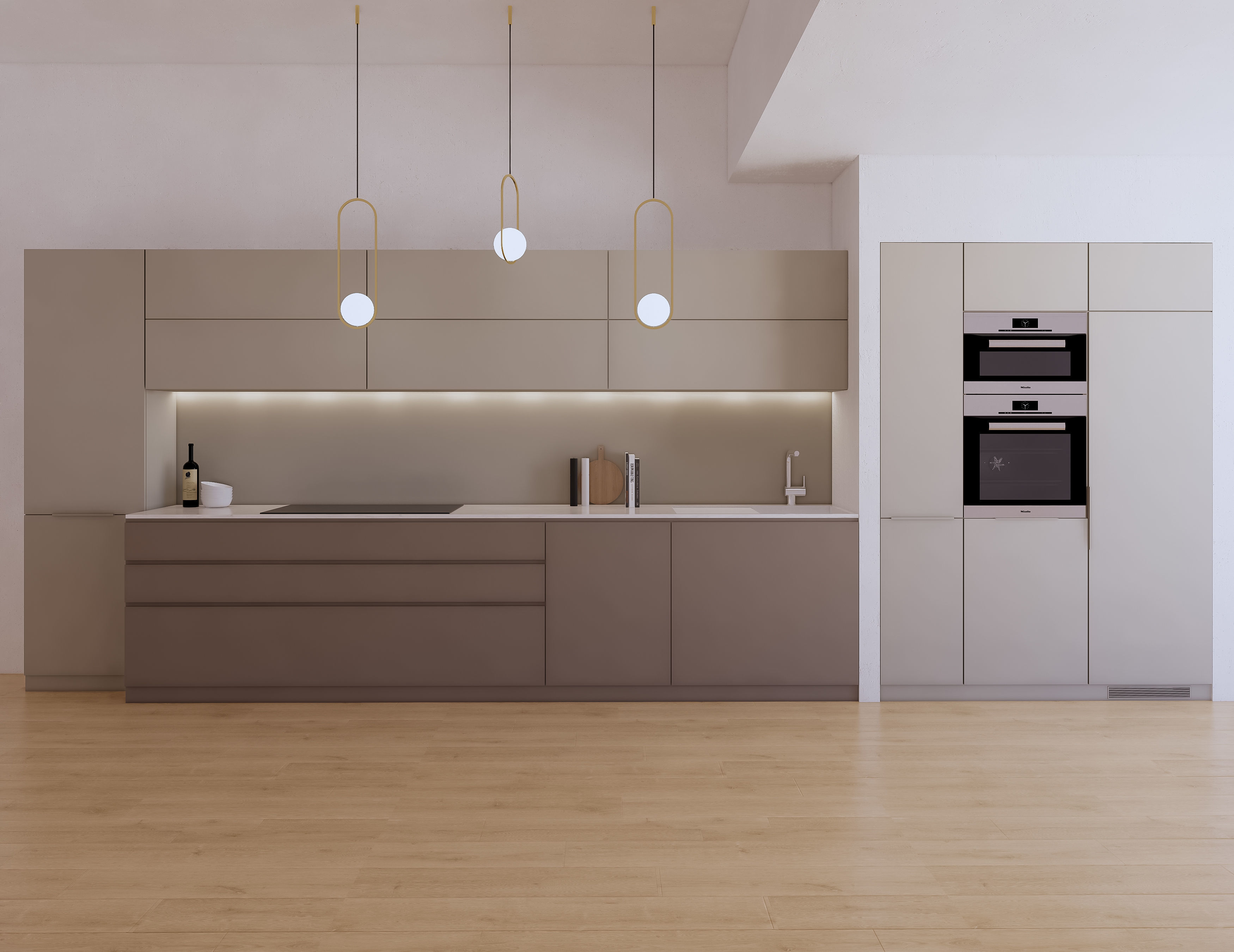 3D model Modern Kitchen Created in Revit 9 VR / AR / low-poly | CGTrader