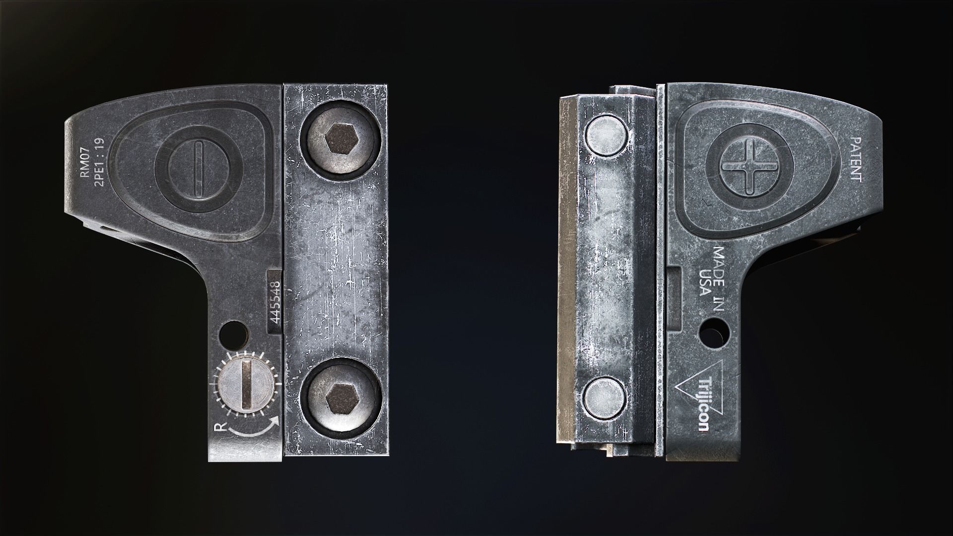 3D model Trijicon RMR Type 2 VR / AR / low-poly | CGTrader