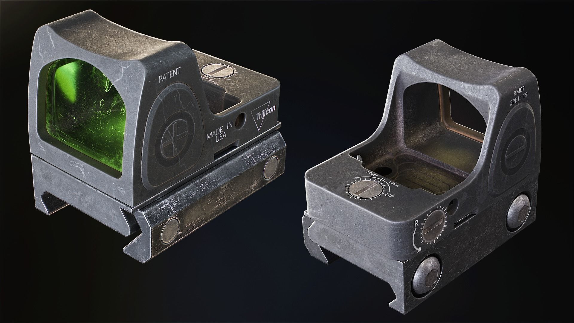 3D model Trijicon RMR Type 2 VR / AR / low-poly | CGTrader