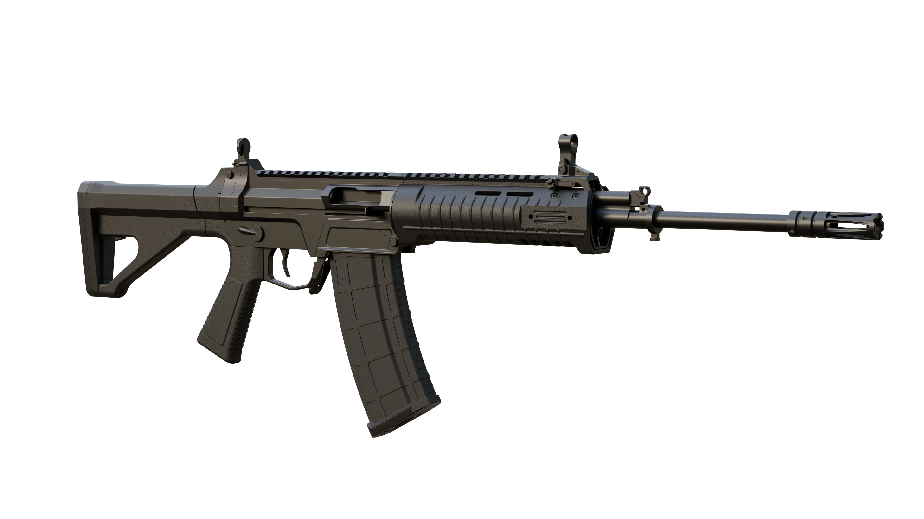 PLA New service rifle QBZ-191 3D model | CGTrader