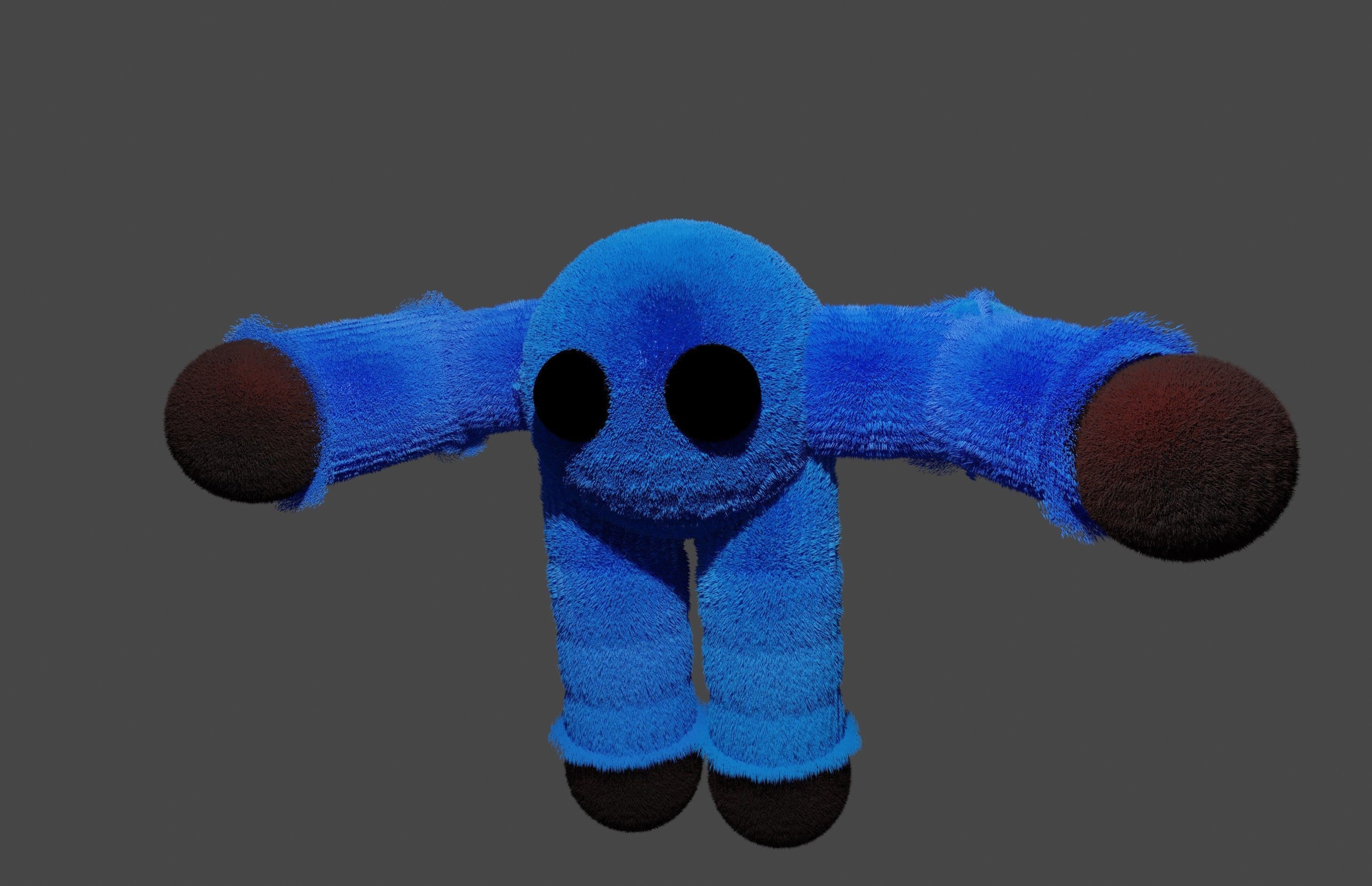 Fluffy fabric game character 3D model | CGTrader