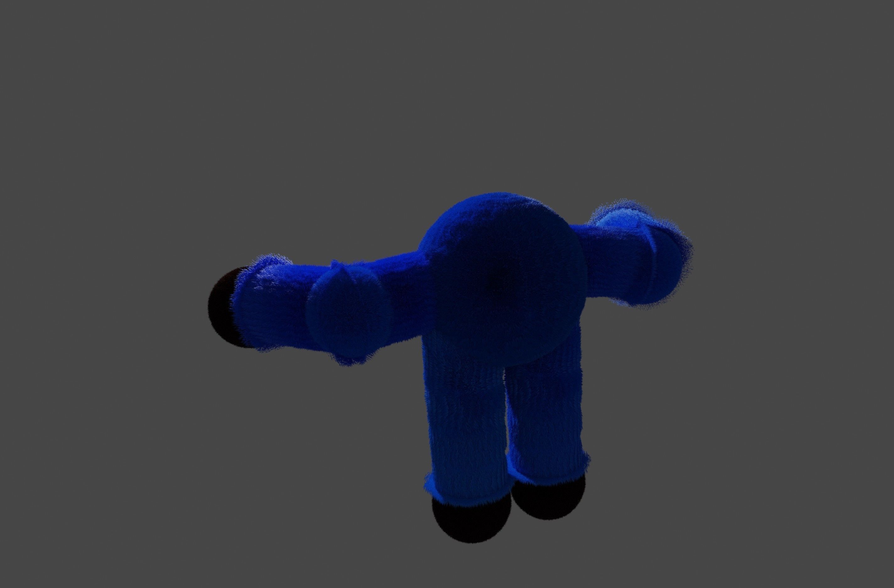 Fluffy fabric game character 3D model | CGTrader