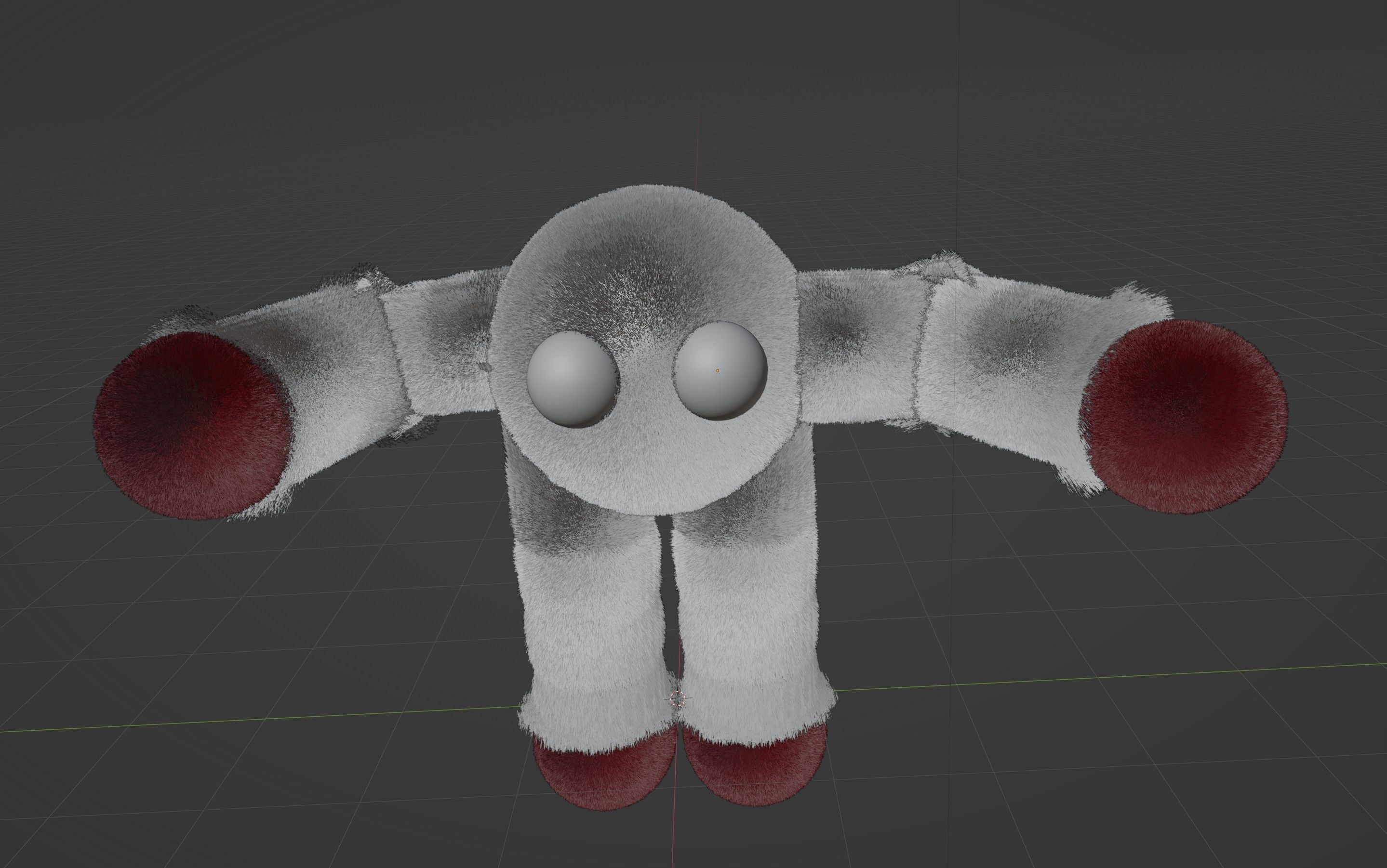Fluffy fabric game character 3D model | CGTrader