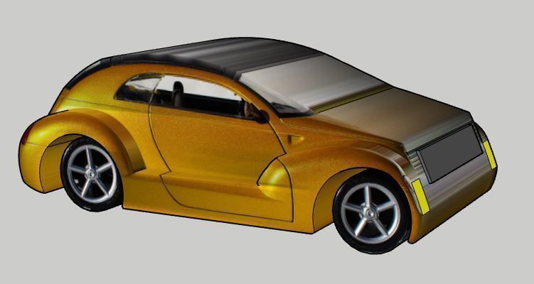 Basic car model 3D model | CGTrader