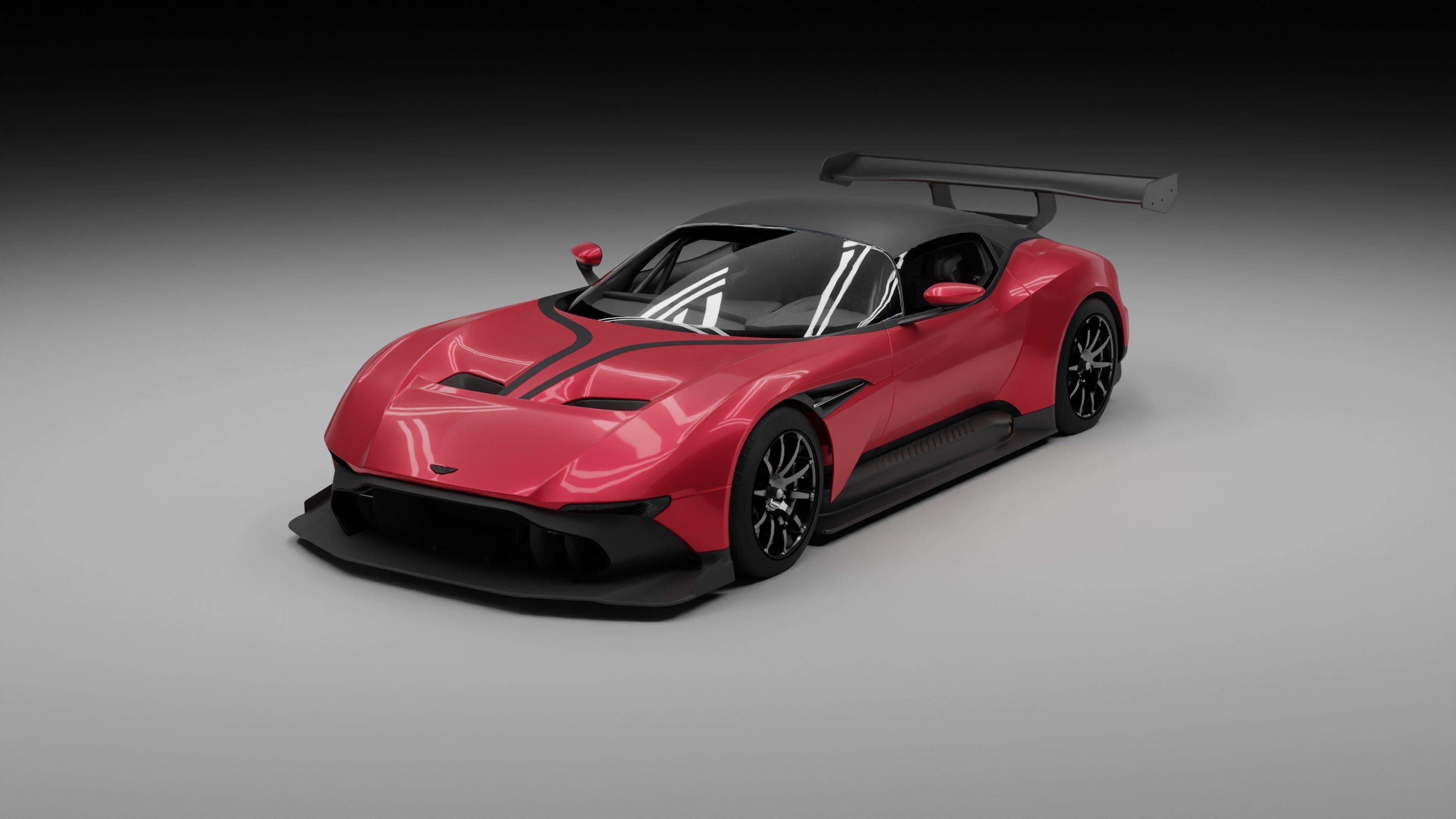 3D model aston martin vulcan car VR / AR / low-poly | CGTrader