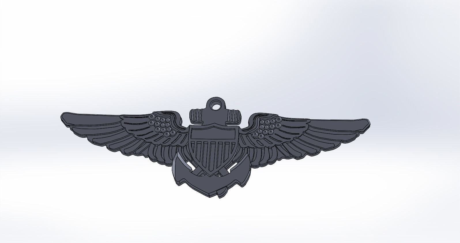 Pilot badge 3D model | CGTrader
