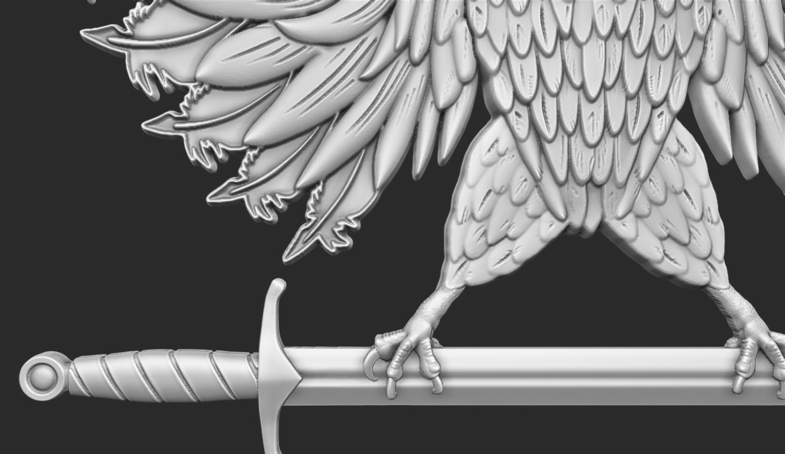Two Headed Eagle 3D model 3D printable | CGTrader