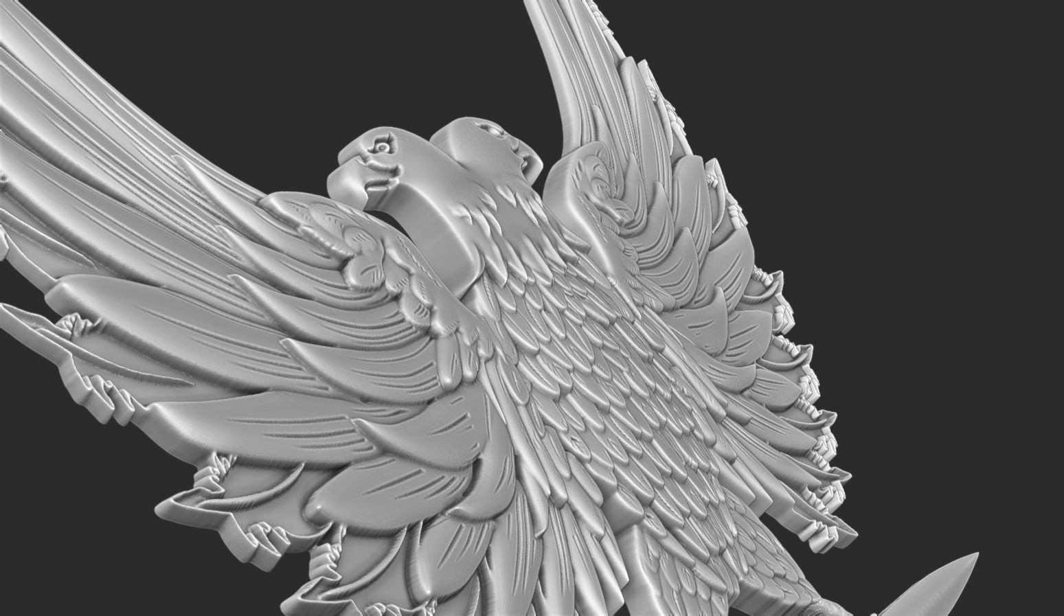 Two Headed Eagle 3D model 3D printable | CGTrader