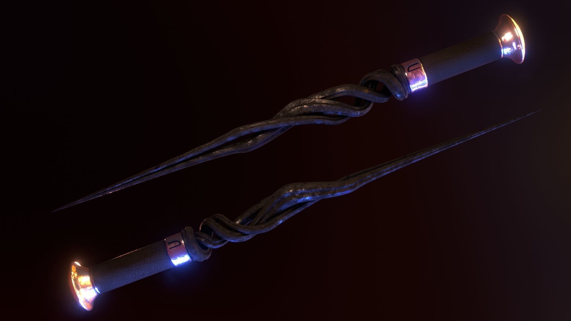 3D model Dumbledores wand lowpoly VR / AR / low-poly | CGTrader