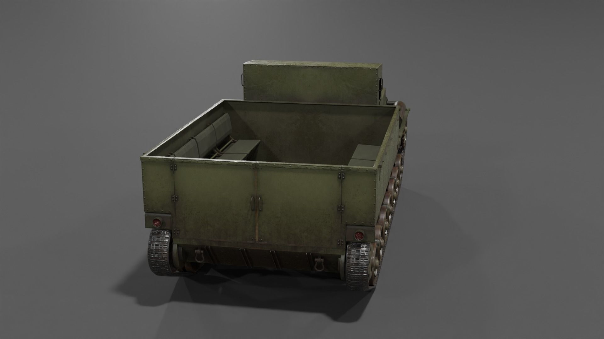 3D model Type 4 Chi-So Half-track armored personnel carrier VR / AR ...