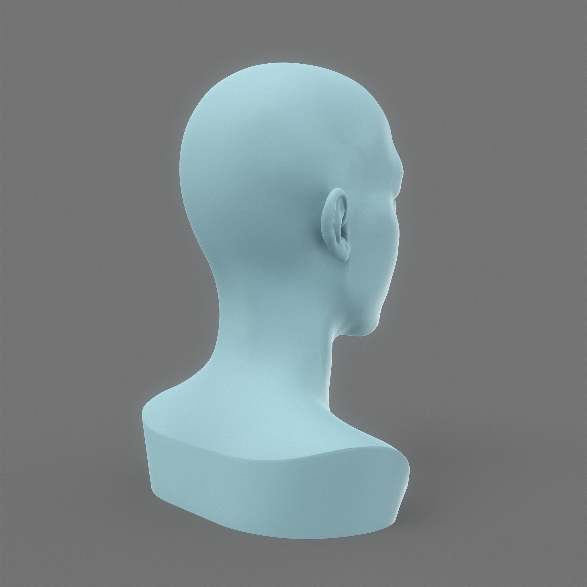 Asian Girl Head Print Ready 3D model | CGTrader