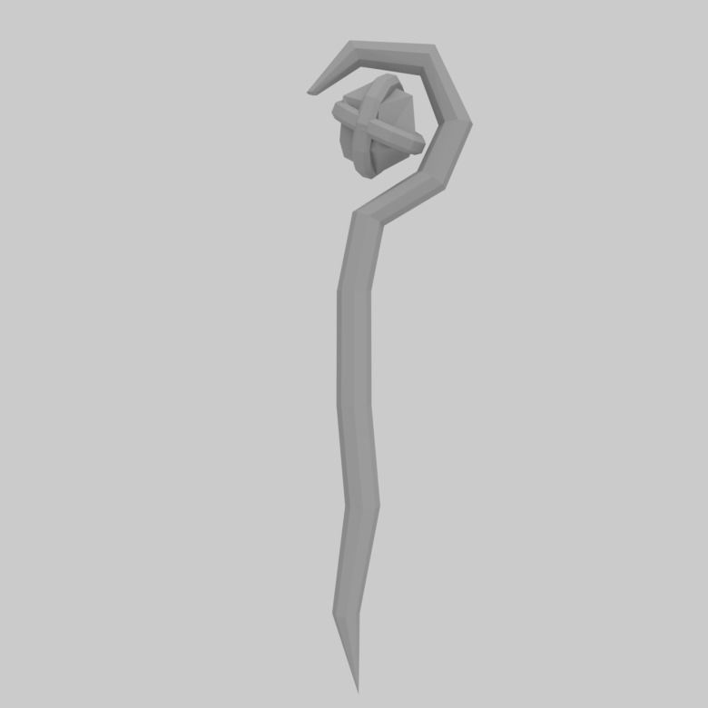 3D model Simple Mage Staff VR / AR / low-poly | CGTrader