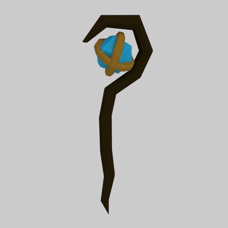 3D model Simple Mage Staff VR / AR / low-poly | CGTrader