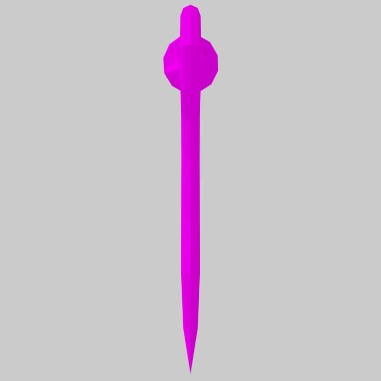 3D model Simple Mage Staff VR / AR / low-poly | CGTrader