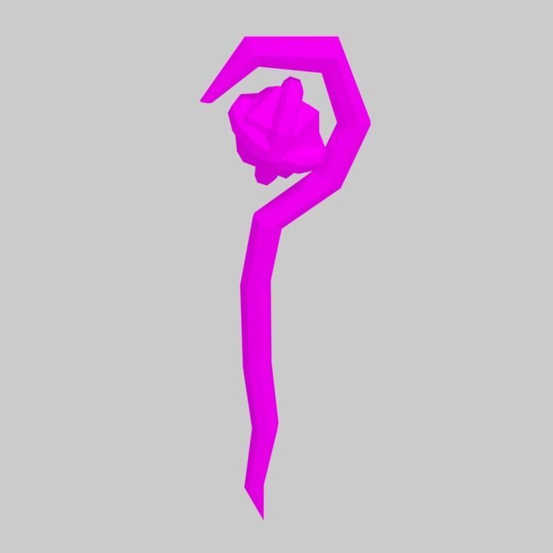 3D model Simple Mage Staff VR / AR / low-poly | CGTrader
