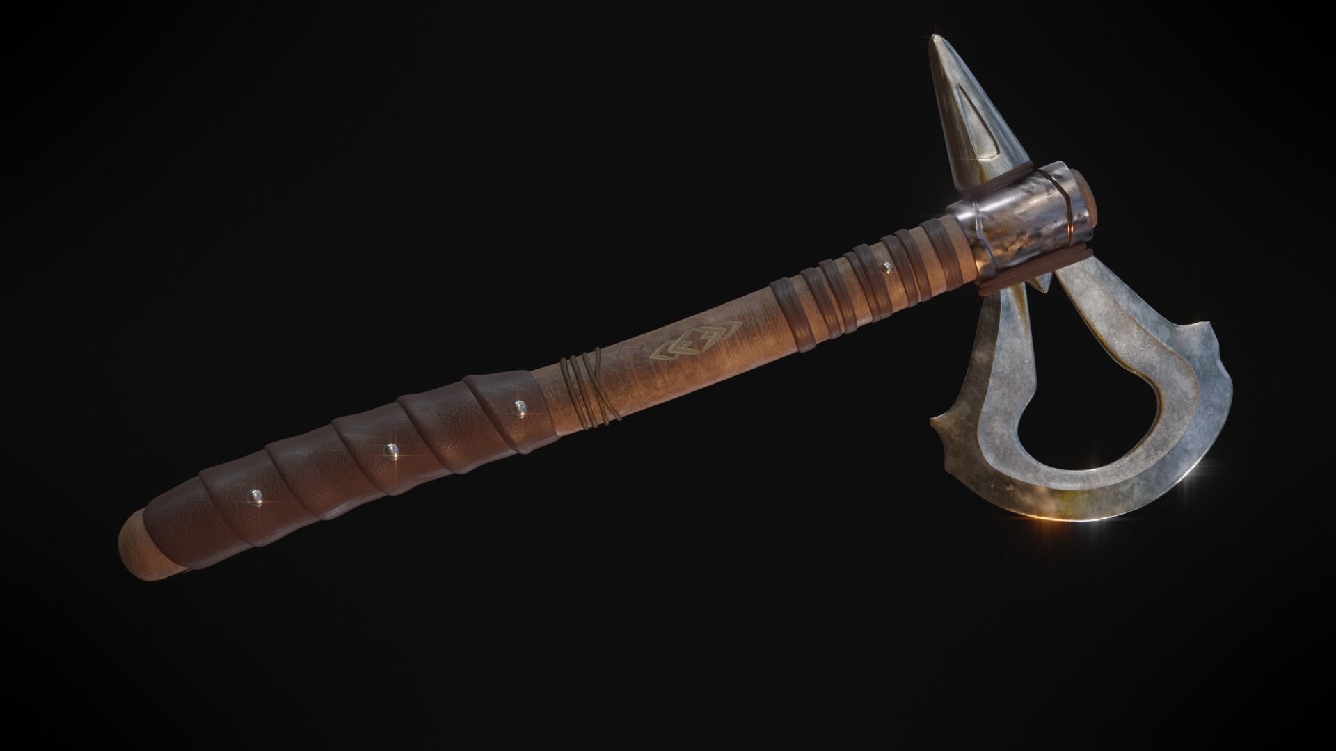 3D model Connor Tomahawk - Assassins Creed III VR / AR / low-poly ...